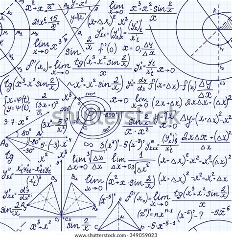 Mathematical Vector Seamless Texture Plots Figures Stock Vector Royalty Free