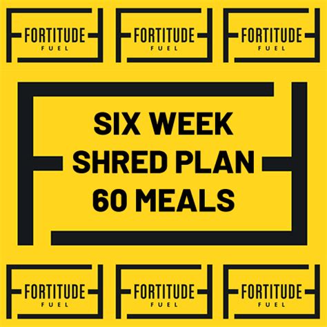 Six Week Shred Plan Archives Fortitude Fuel Meal Prep Poulton