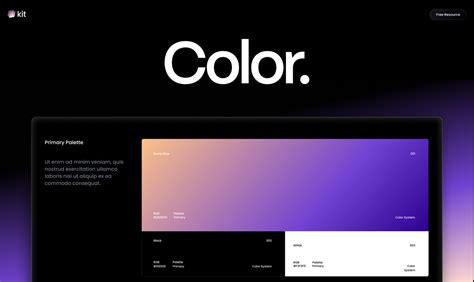 free color palette kit figma
