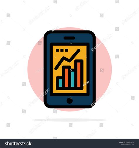 Graph Analytics Info Graphic Mobile Mobile Stock Vector Royalty Free 1464315434 Shutterstock