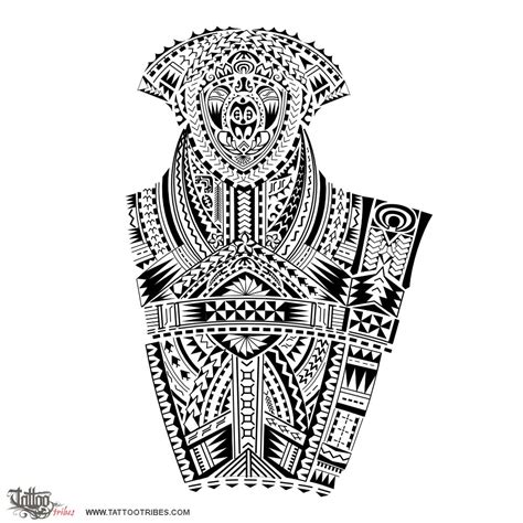 How To Draw A Samoan Tribal Halfsleeve Tattoo Design