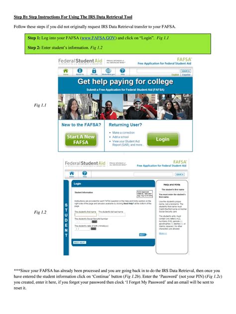 Fillable Online Step By Step Instructions For Using The Irs Data