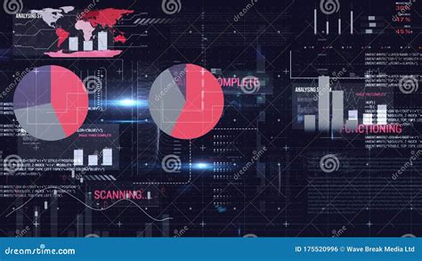 Animation Of Data Processing Statistics Recording And Analysing Stock Footage Video Of Idea