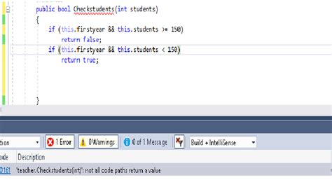 c error message not all code path return a value appears in a