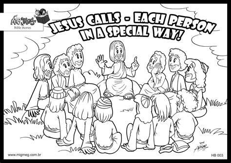 Jesus Calls His Disciples Coloring Pages