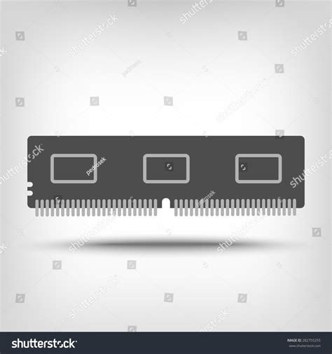 Random Access Memory Icon Concept Stock Vector Royalty Free 282755255