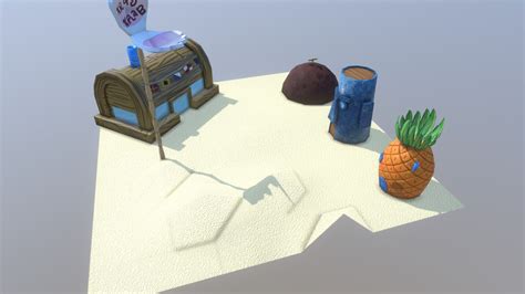 Bikini Bottom Download Free 3d Model By Consalvo [581d92b] Sketchfab