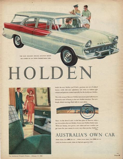 1960 Fb Holden Special Sedan And Station Sedan Advertisement