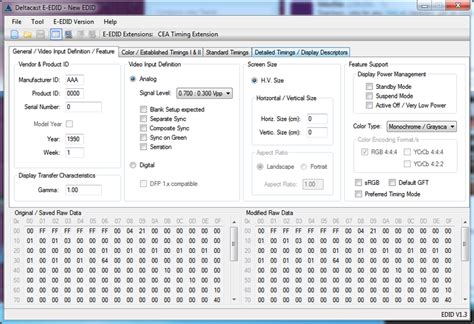 Editing The Edid Adafruit Tfp401 Hdmidvi Decoder To 40 Pin Ttl
