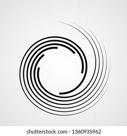 Concentric Circulating Rotating Arrows Circle Arrows Stock Vector