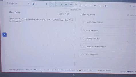 while estimating user story points team assigns a point value to each