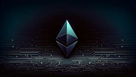 A Dark Ethereum Themed Background With A Gradient Color Scheme Premium Ai Generated Image