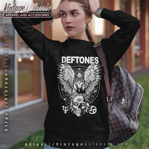 Deftones Owl And Skull Shirt Vintagenclassic Tee
