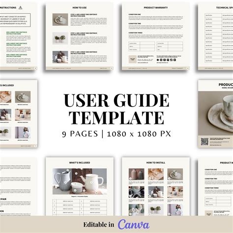 User Manual Template Product Instruction Manual Template User Guide