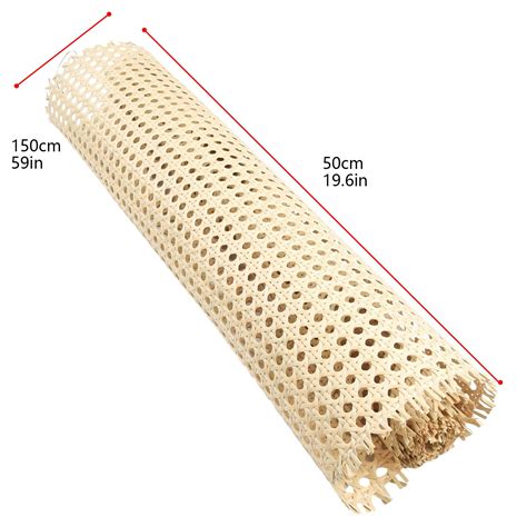 Rattan Mesh Roll Sheet Webbing Caning Material For Chairs Kit Multi