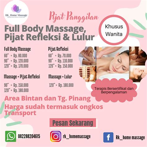 Layanan Pijat – Home | RK_Home Massage