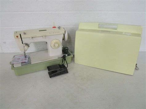 Singer Model 247 Sewing Machine Wcase Oberman Auctions