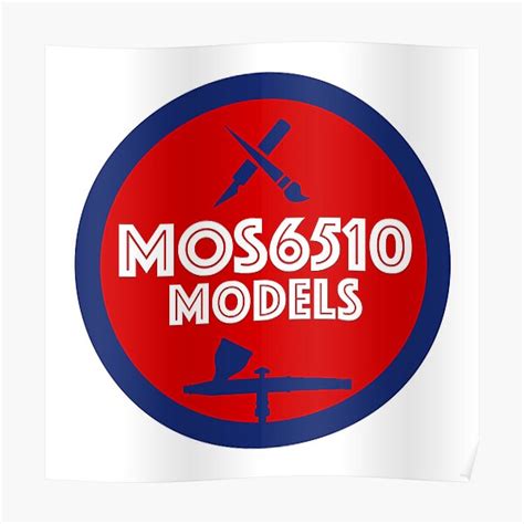Mos Models Logo Poster For Sale By Mos6510models Redbubble