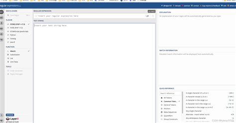 推荐一个超级好用的正则匹配在线的网站正则表达式网站 Csdn博客
