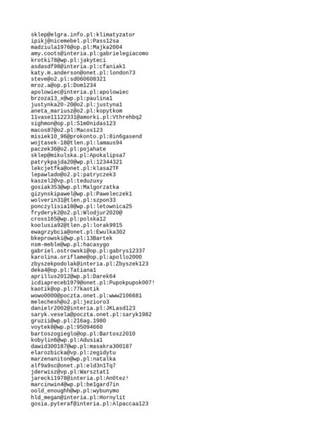 Poland Mailpass Combo Pdf