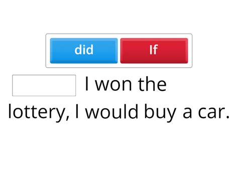 Second Conditional Missing Word Second Conditional Missing Word