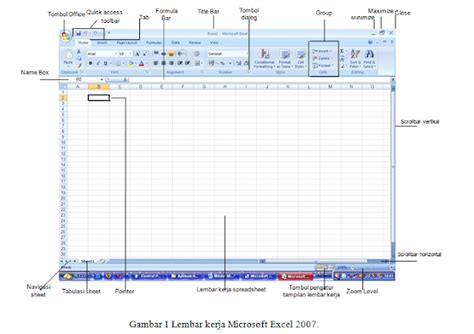 Tampilan Layar Excel