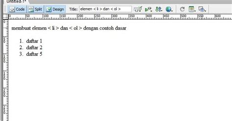 Pengertian Elemen DAN Source Code Pada Html