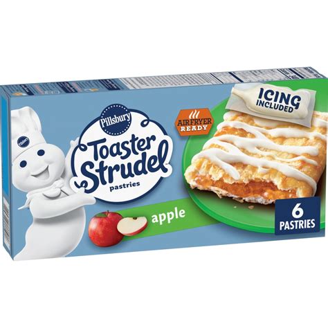 Pillsbury Apple Toaster Strudel Frozen Pastries 6 Ct 1 95 Oz Kroger