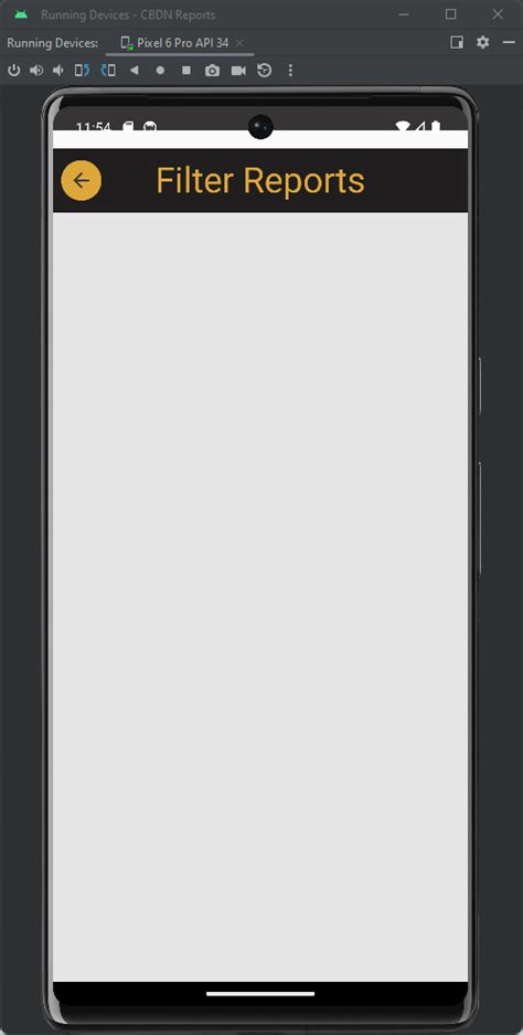 why does the area above the top bar look like this in the emulator r