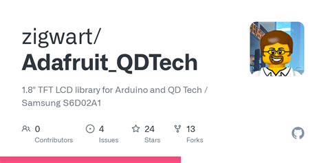 GitHub Zigwart Adafruit QDTech TFT LCD Library For Arduino And QD Tech Samsung S D A