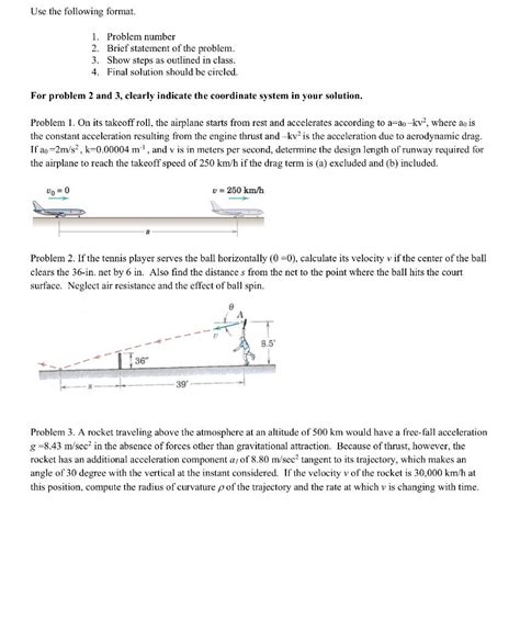 solved use the following format 1 problem number 2 brief