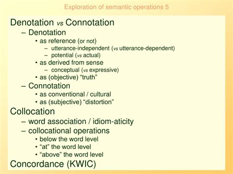 Ppt Lexis Morphology And Semantics For English Language Teaching