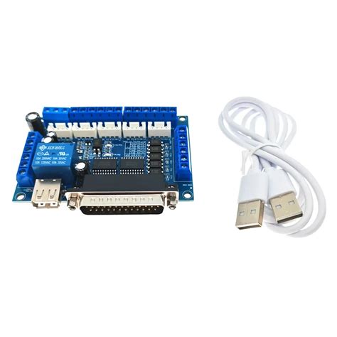 1set Mach3 Engraving Machine Cnc 5 Axis Stepper Motor Driver Interface Board With Optocoupler