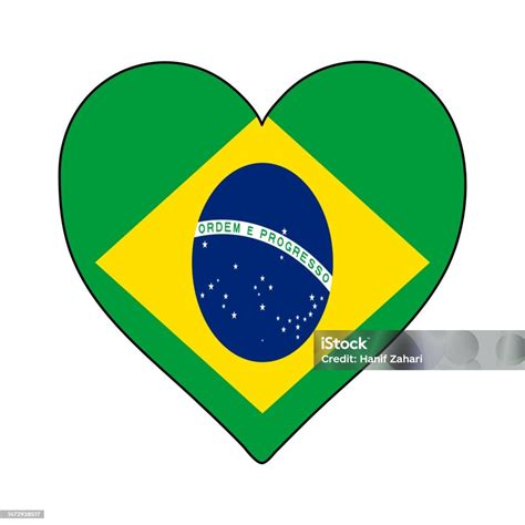 브라질 하트 모양 플래그입니다 브라질을 사랑하십시오 브라질을 방문하십시오 남아메리카 라틴 아메리카 벡터 일러스트레이션 그래픽 디자인 0명에 대한 스톡 벡터 아트 및 기타