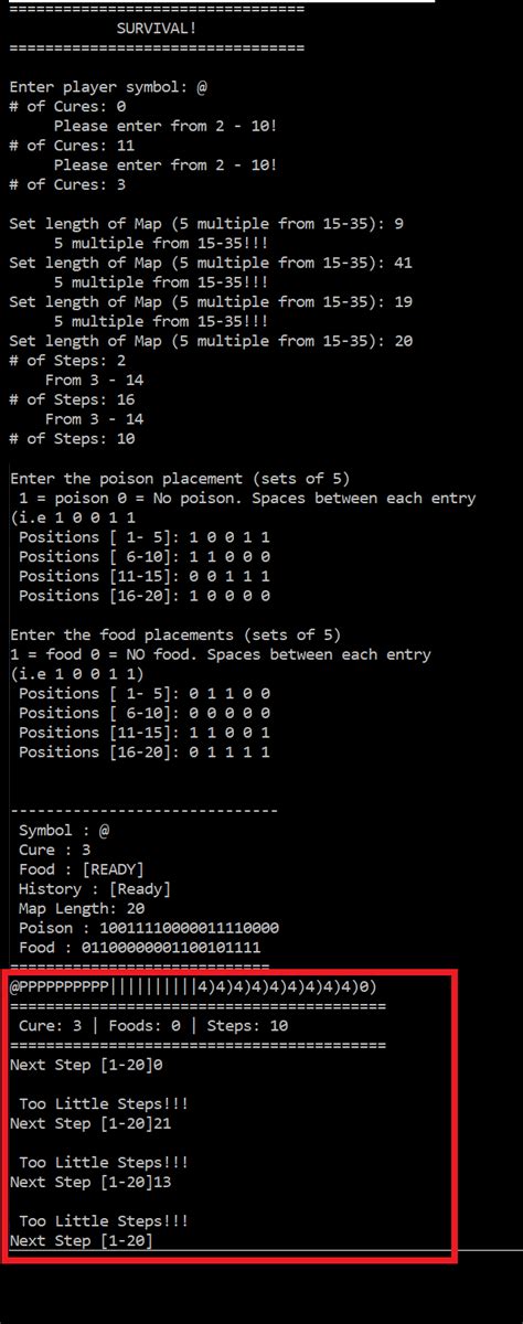 Solved Looking To Fix The Map Output And The Error Message Chegg Com