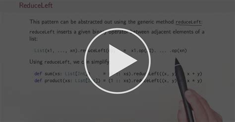 lecture 5 4 reduction of lists lists coursera