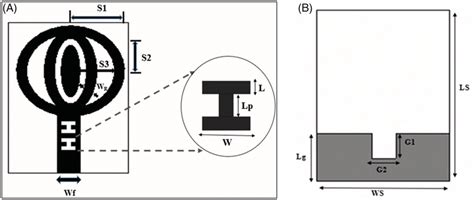 Design Configuration Of The Circular Uwb Patch Antenna A Front View Download Scientific