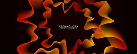 Premium Vector 3d Orange Technology Abstract Background Overlap Layer On Dark Space With
