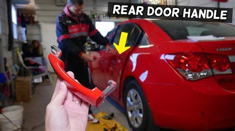 CHEVROLET CRUZE REAR EXTERIOR DOOR HANDLE REMOVAL REPLACEMENT. CHEVY ...
