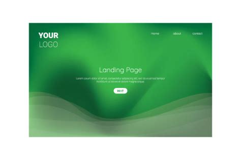 Landing Design Template 2 Graphic By Kokostd · Creative Fabrica