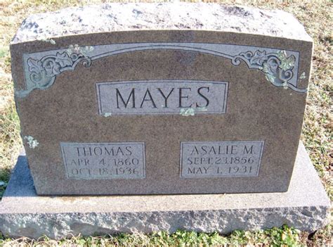 Thomas Ivan Mayes 1860 1936 Homenaje De Find A Grave
