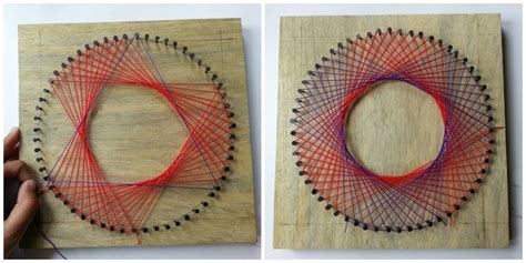 Diy Rainbow Spirograph String Art · How To Make String Art · Home Diy