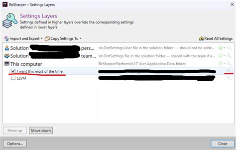 Settings Layers Solution Is Getting Naming Style Settings On