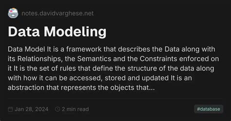 Data Modeling