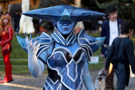 Cosplayer Girl Dressed As Lissandra Character From League Of Legend