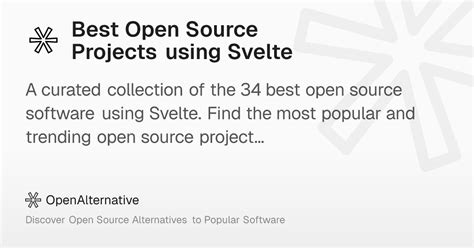 10 best open source projects using svelte in 2025