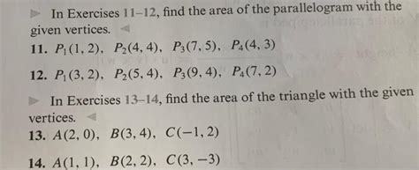 solved in exercises 11 12 find the area of the