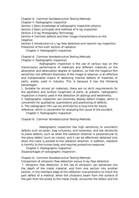 chapter 6 common nondestructive testing methods chapter 6 common