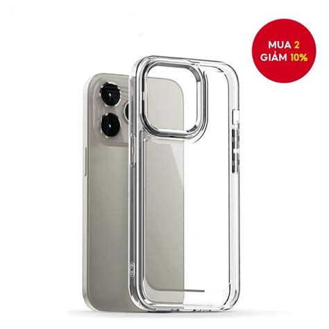 Ốp lưng Acrylic trong suốt chống sốc cho iPhone 6 7 8 SE 11 12 13 14 15 16