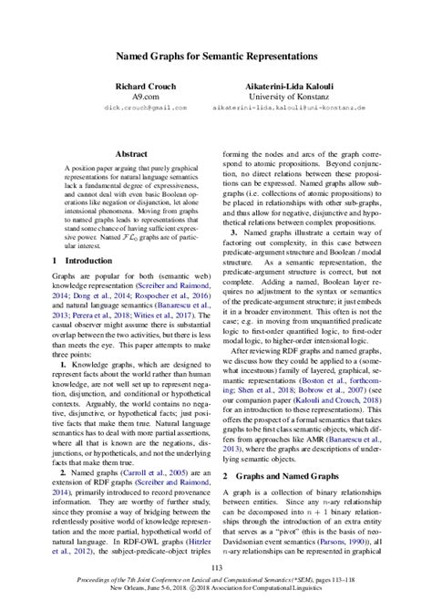 Pdf Named Graphs For Semantic Representation